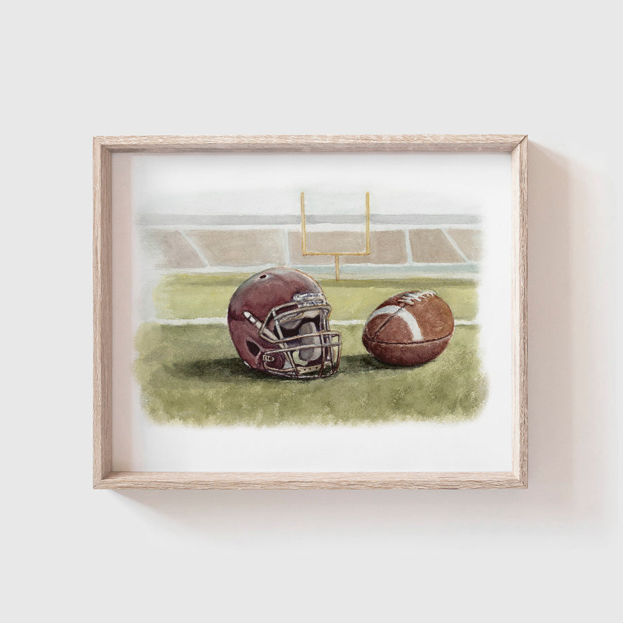 Football Field Art Print | Made in the USA | Tabitha Paige