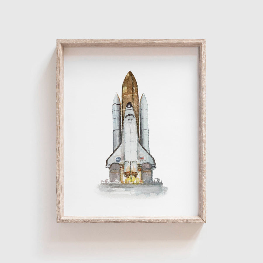 Rocketship Art Print | Made in the USA | Fox Hollow Studios – Tabitha Paige